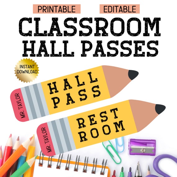 Pencil Hall Pass 26 Hall Passes That Will Make You Laugh Way Harder