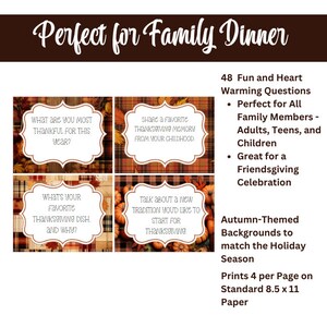 PRINTABLE Thanksgiving Conversation Starters, Gratitude Game ...
