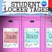 Editable Student Locker Tags & Name Tags for Classroom - Customizable ...