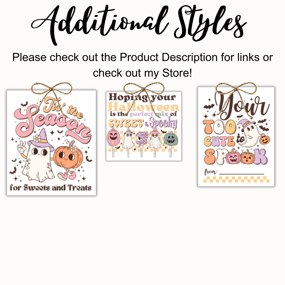 EDITABLE Halloween Party Favor Tags, Halloween Treat Tags, Halloween ...