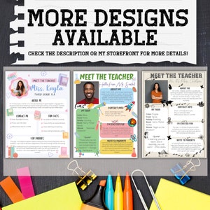 Editable Meet the Teacher Template - Back to School Introduction, First ...
