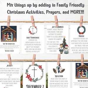 Nativity Advent Calendar Printable: Christmas Story Cards (digital ...