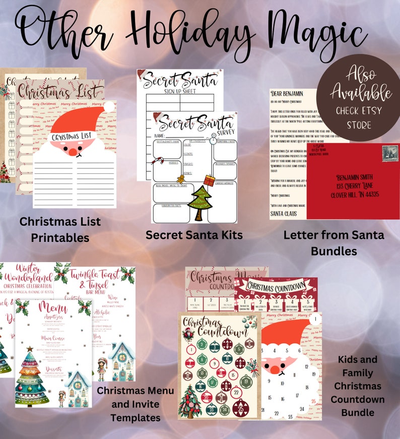 Christmas Scavenger Hunt Printable - Christmas Treasure Hunt - Kids ...