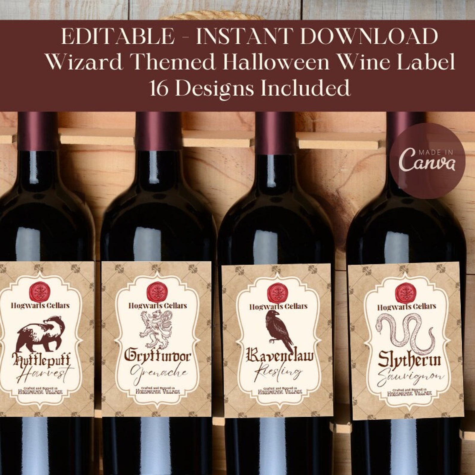 Wizard Themed Apothecary Labels, Potion Labels, Halloween Wine Labels ...