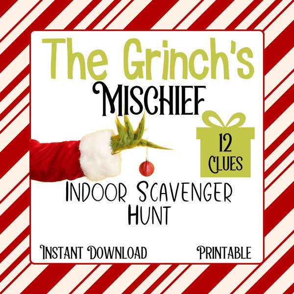 Grinch Scavenger Hunt - Etsy