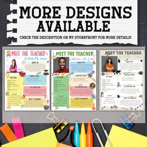 Editable Meet the Teacher Template - Back to School Introduction, First ...