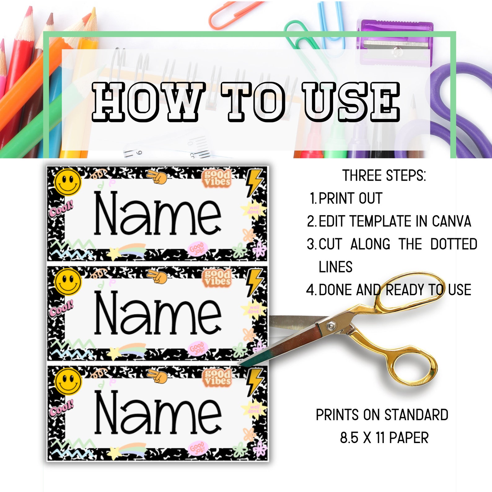 Editable Classroom Name Tags Template, Student Name Tags, Classroom ...