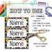 Editable Classroom Name Tags Template, Student Name Tags, Classroom ...