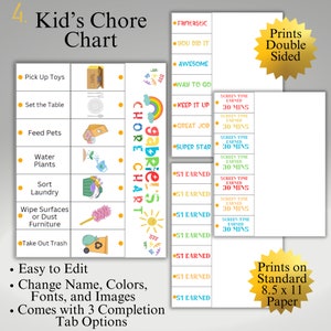 Kid's Routine Flip Chart, Routine Cards for Kids, Bedtime Routine Chart ...