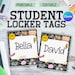 Editable Student Locker Tags & Name Tags for Classroom Customizable ...