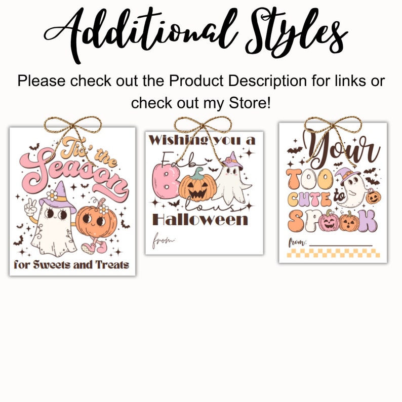 EDITABLE Halloween Party Favor Tags, Halloween Treat Tags, Halloween ...