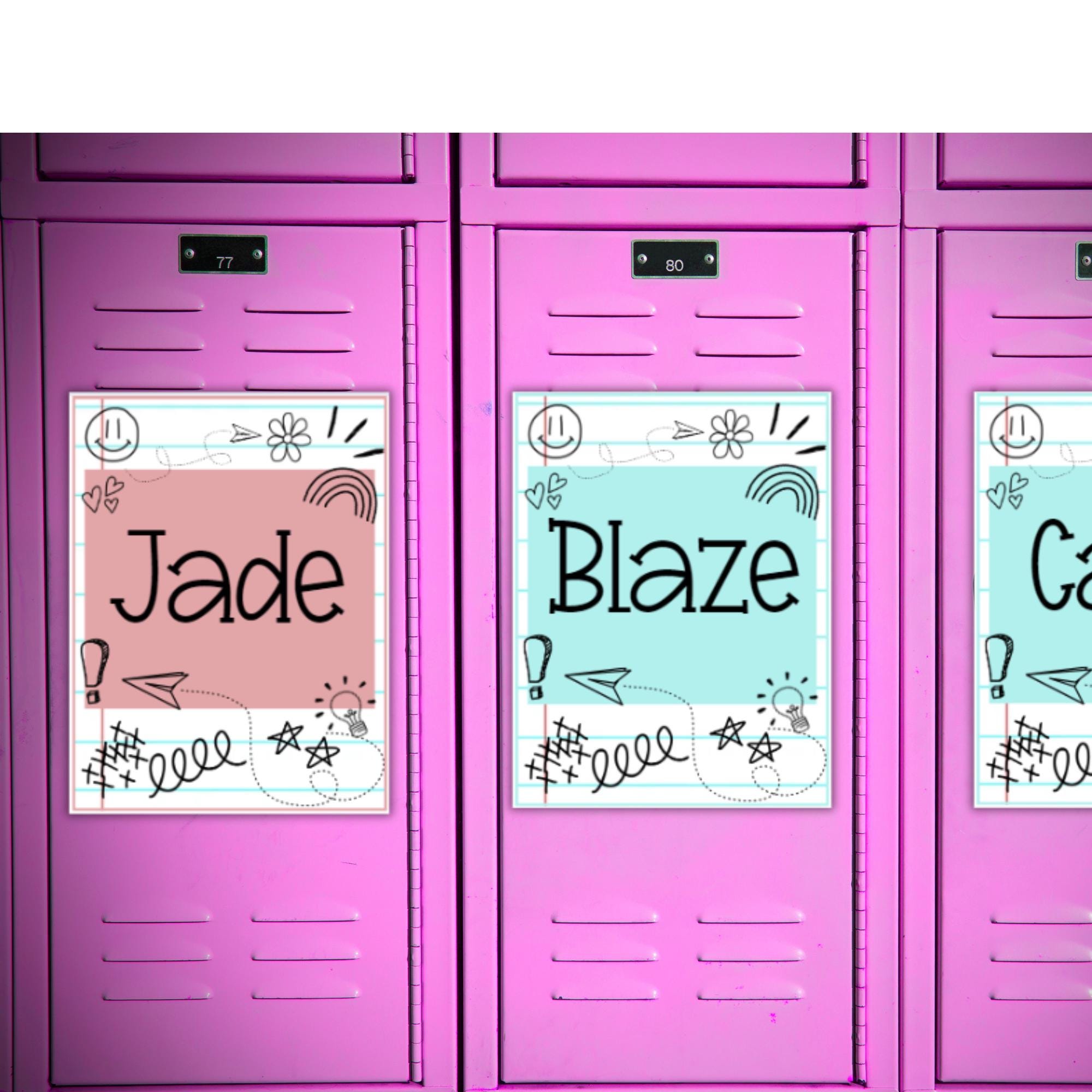 Editable Student Locker Tags & Name Tags for Classroom - Customizable ...