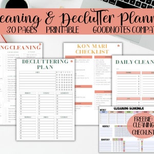 Printable Cleaning & Declutter Planner: Konmari Checklist (30-page) - Etsy