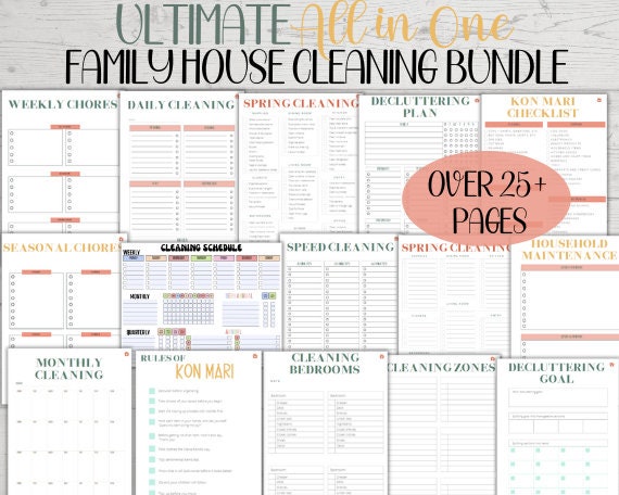 House Cleaning Checklist, Cleaning Checklist, Daily Cleaning Checklist ...