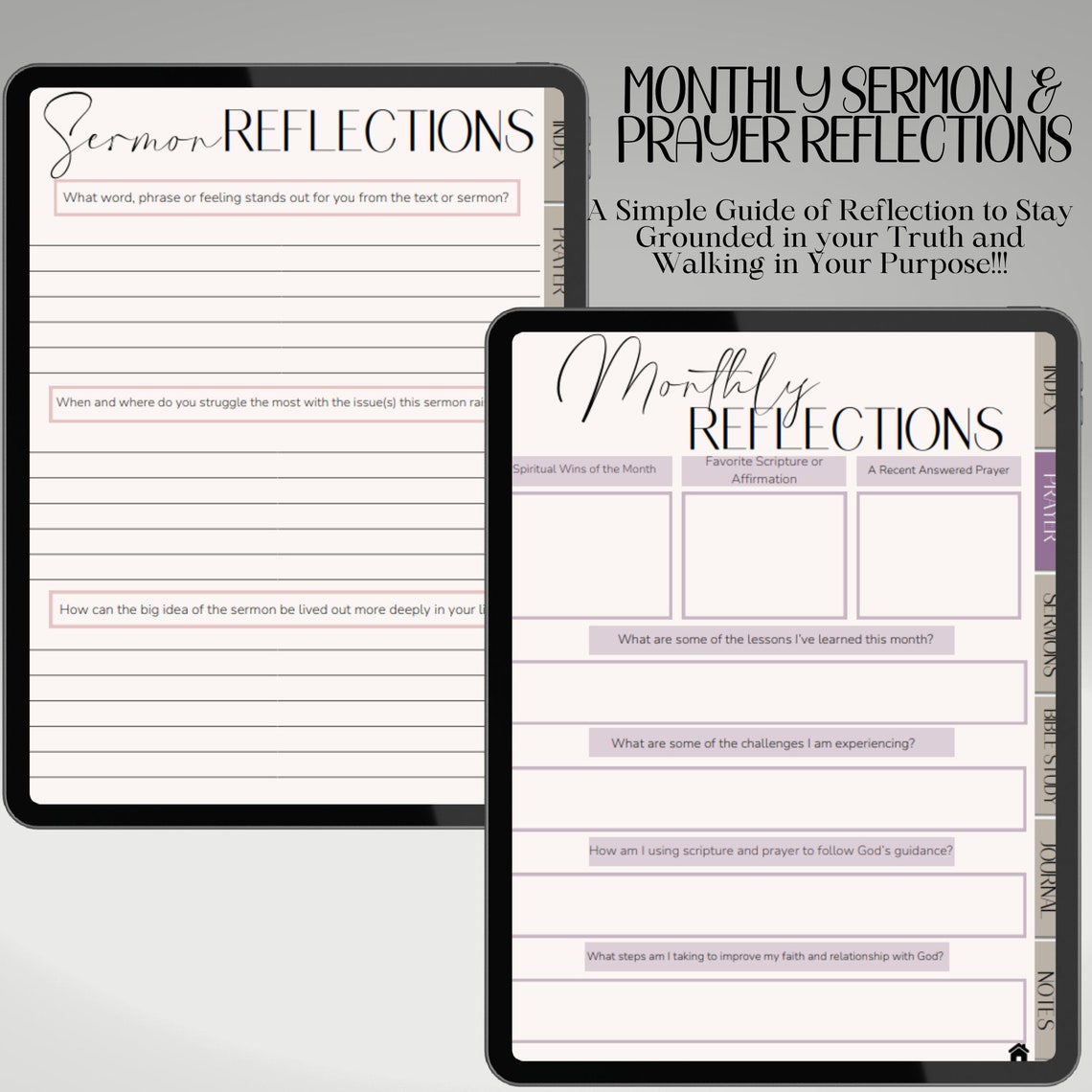 Prayer Journal Printable, Prayer Journal Digital, Bible Journaling ...