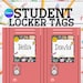 Editable Student Locker Tags & Name Tags for Classroom - Customizable ...
