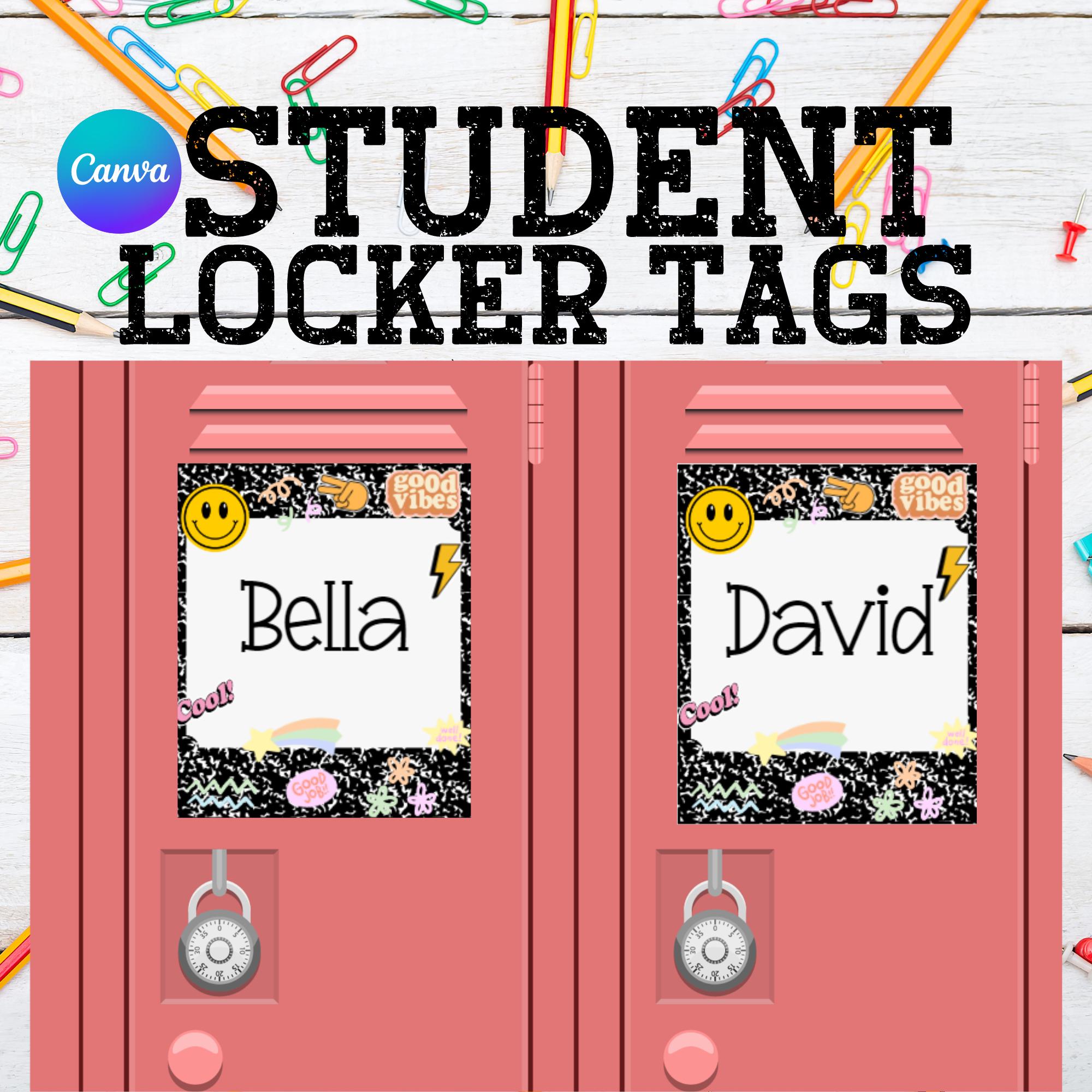 Editable Student Locker Tags & Name Tags for Classroom - Customizable ...