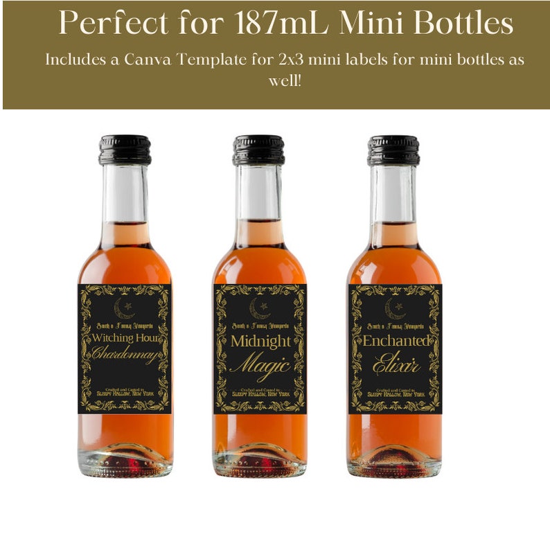 EDITABLE Apothecary Labels, Potion Labels, Halloween Wine Labels, Mini ...