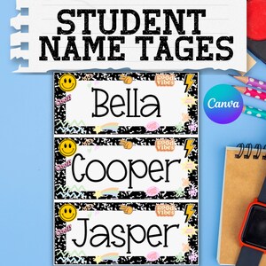 Editable Classroom Name Tags Template, Student Name Tags, Classroom ...