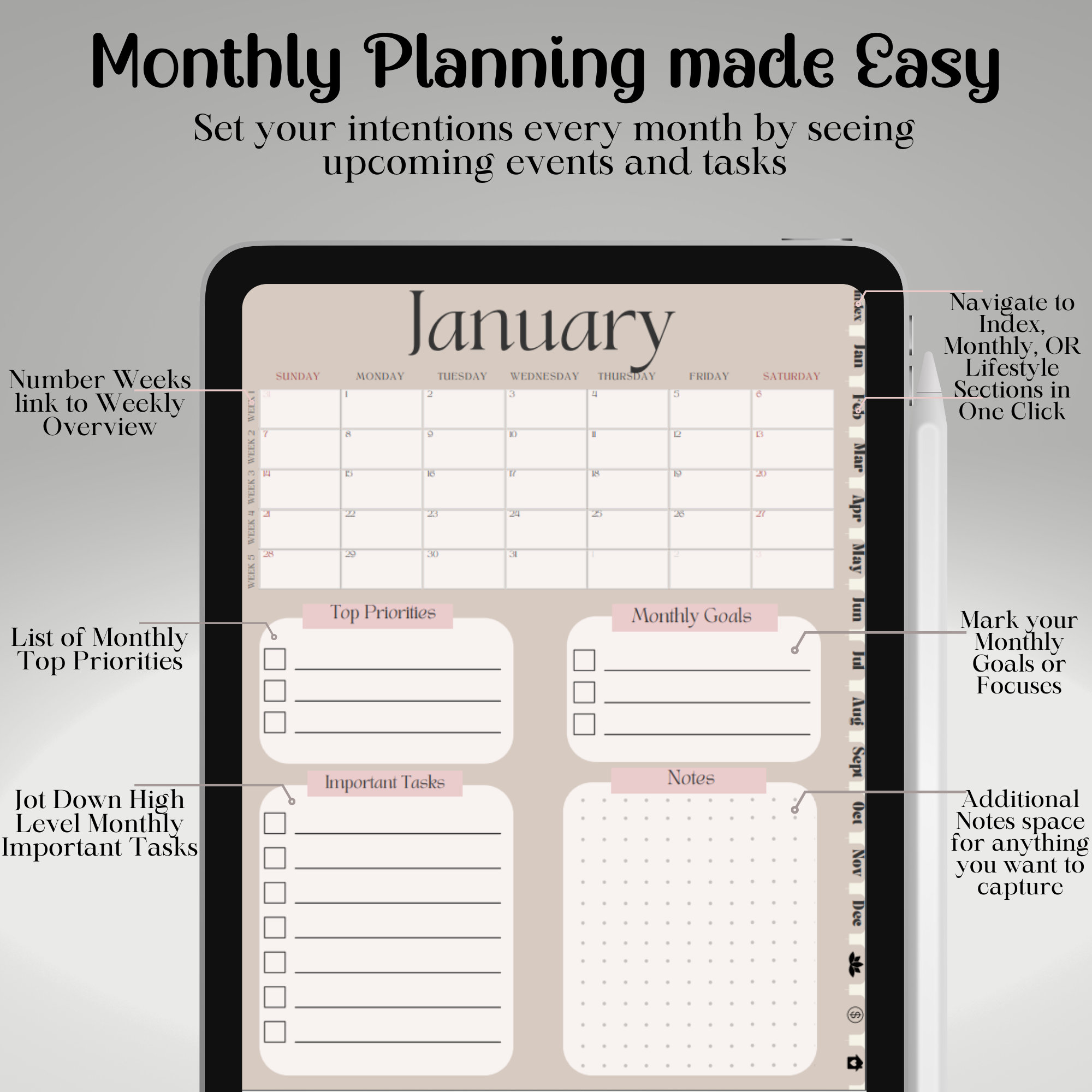 2024 Digital Planner, Black Girl Planner, Hyperlinked Digital Planner ...