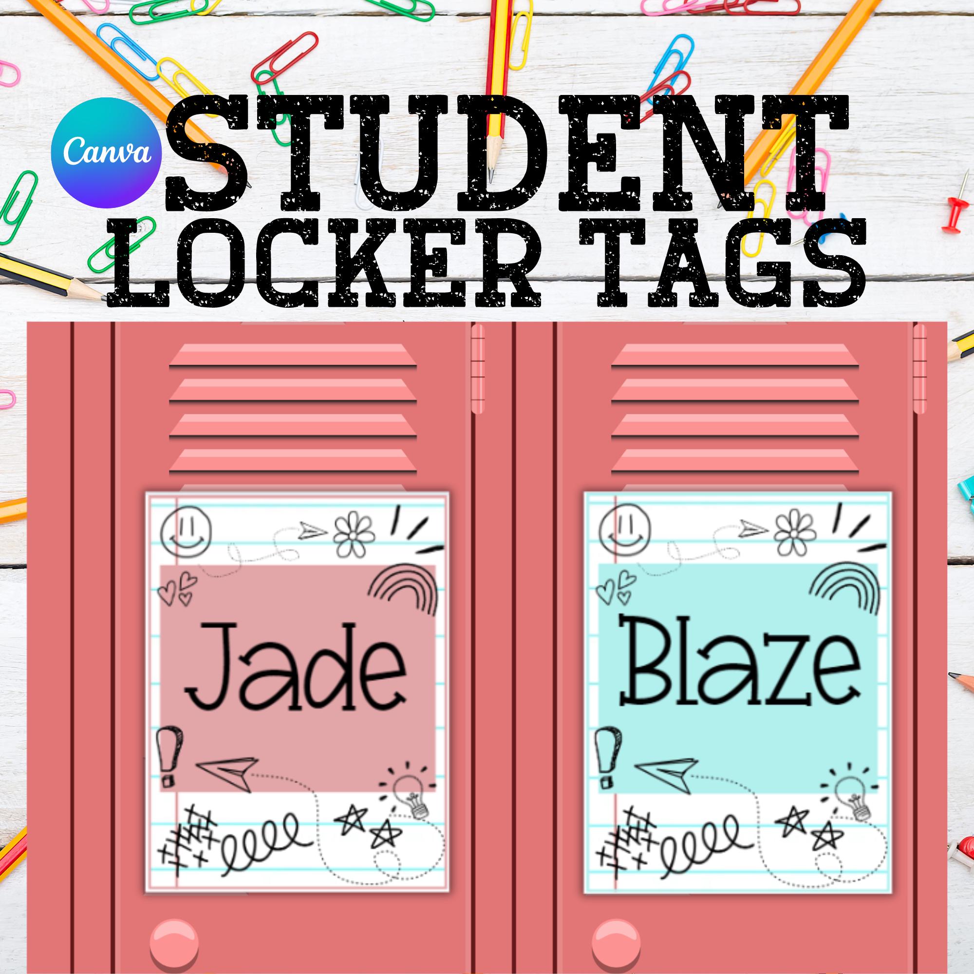 Editable Student Locker Tags & Name Tags for Classroom - Customizable ...