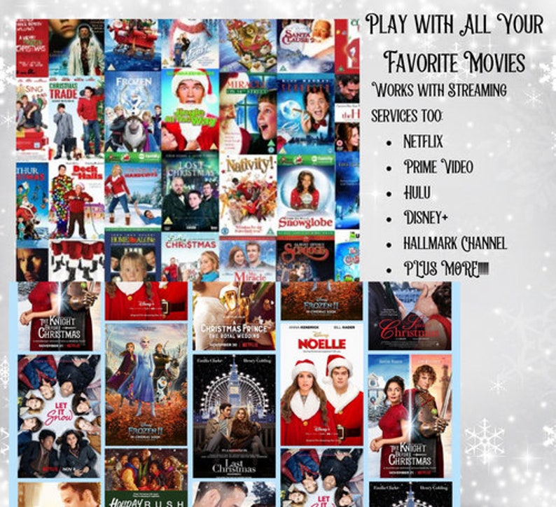 Hallmark Christmas Movie Bingo | Printable Holiday Game | Family Party ...