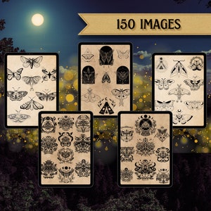 Moth Digital Stickers | Moth Clipart | PNG Clipart | Moth Goodnotes ...