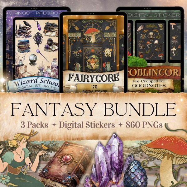 Fantasy Stickers - Etsy