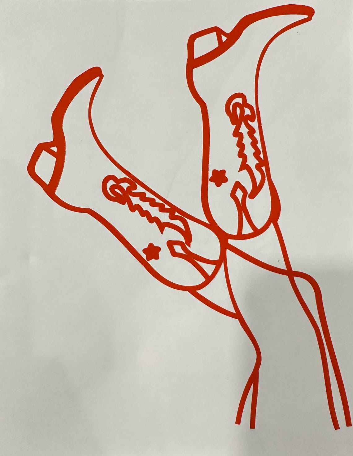 Cowgirl Boots Car Window Decal - Etsy