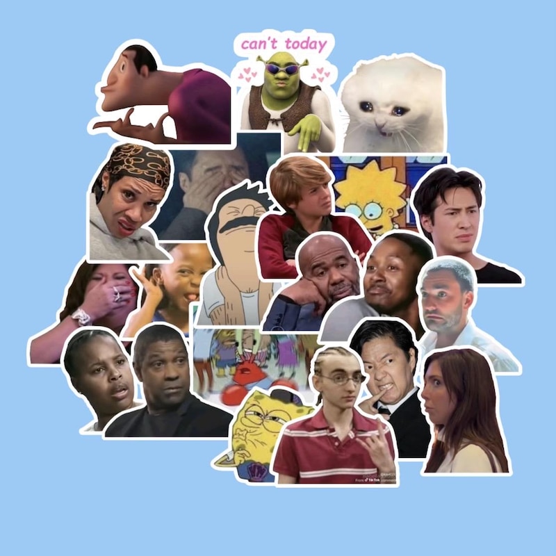 Reaction Stickers - Etsy