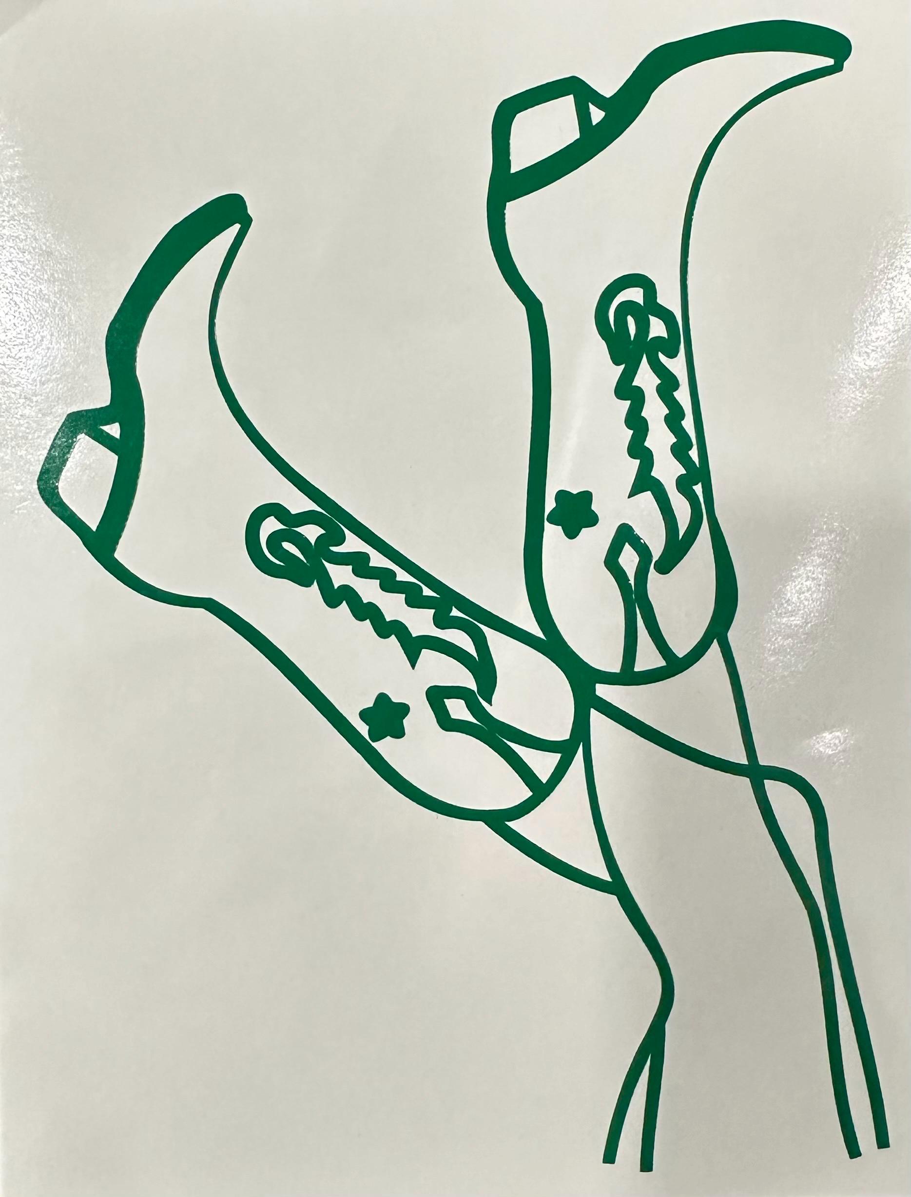 Cowgirl Boots Car Window Decal - Etsy
