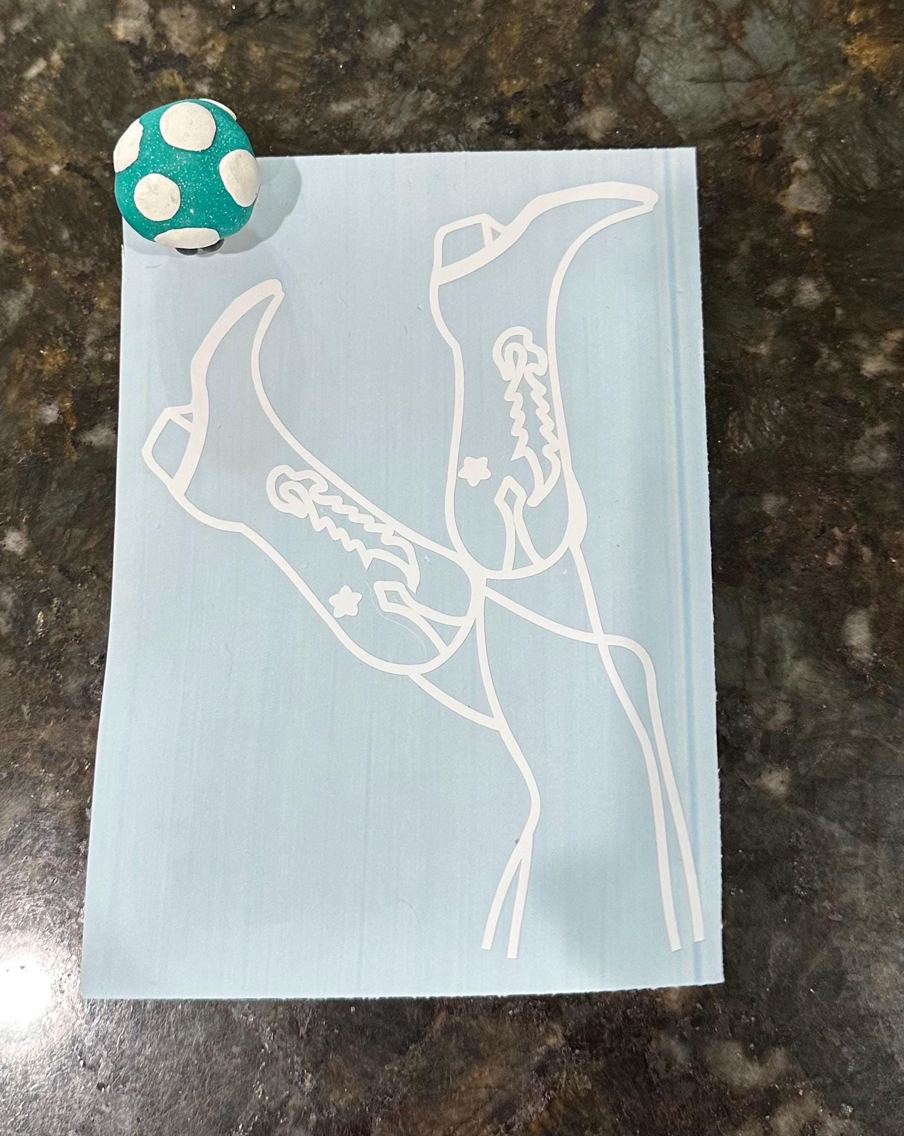 Cowgirl Boots Car Window Decal - Etsy