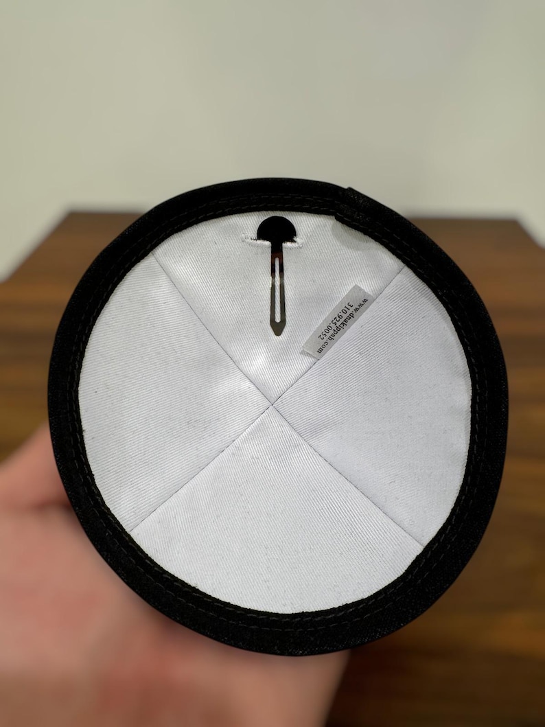 Trump Kippa – Black Linen Kippah With MAGA Dark Silver Embroidery - Etsy