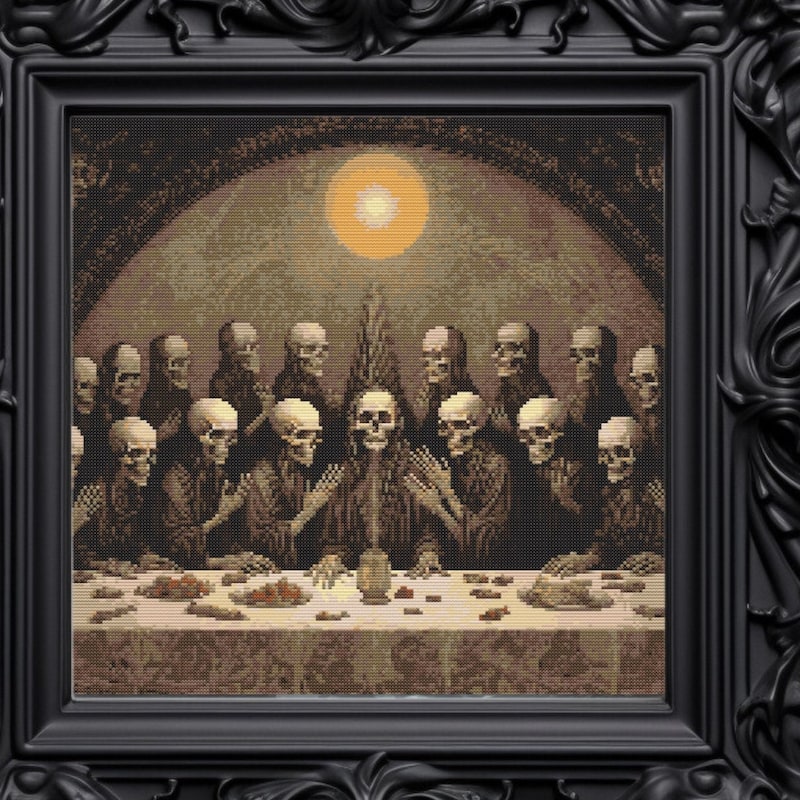 Last Supper Cross Stitch - Etsy