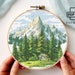 Forest Mountain Landscape Cross Stitch Pattern: Nature Needlework (PDF ...
