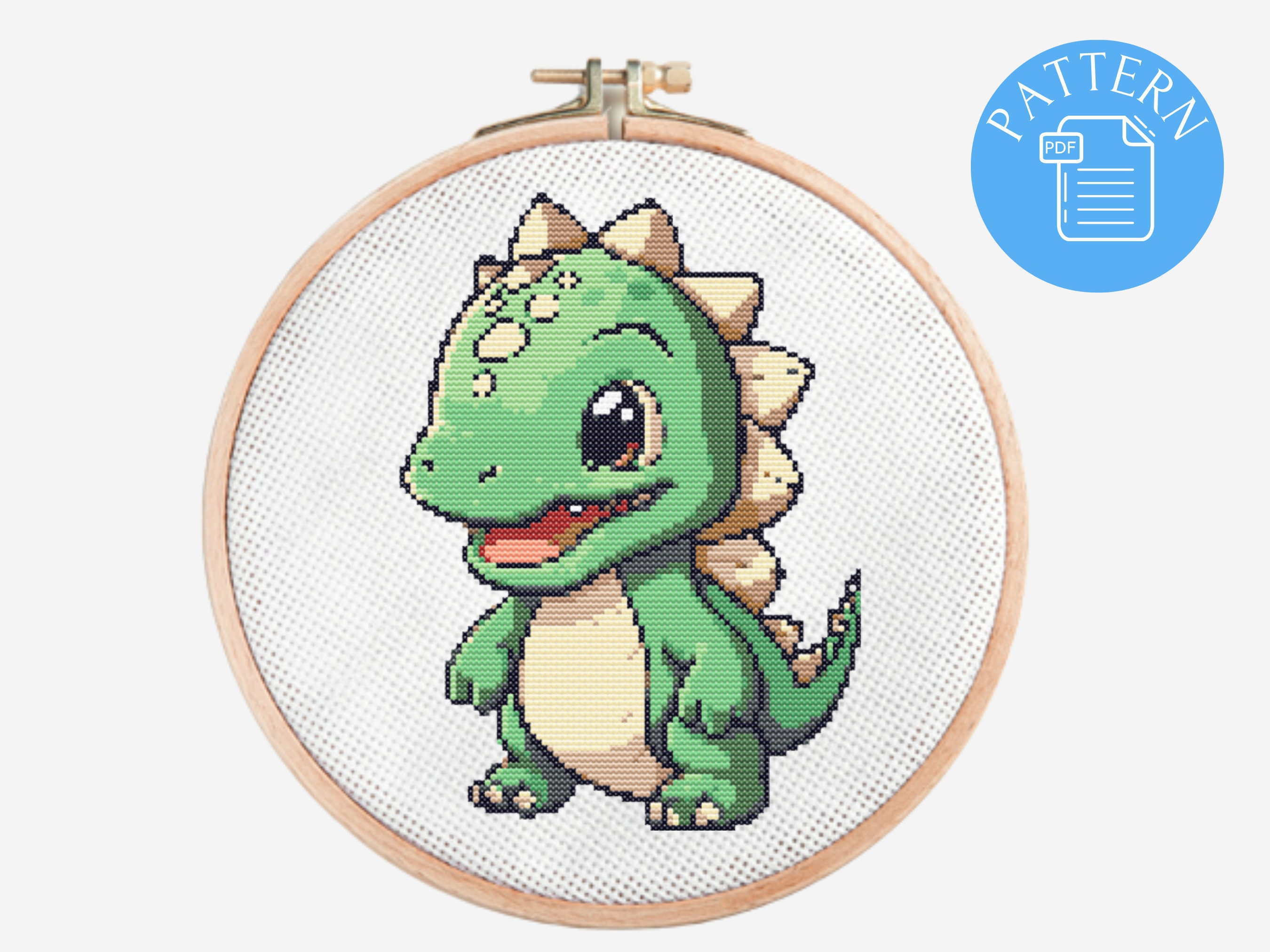 Dinosaur Cross Stitch Pattern - Etsy