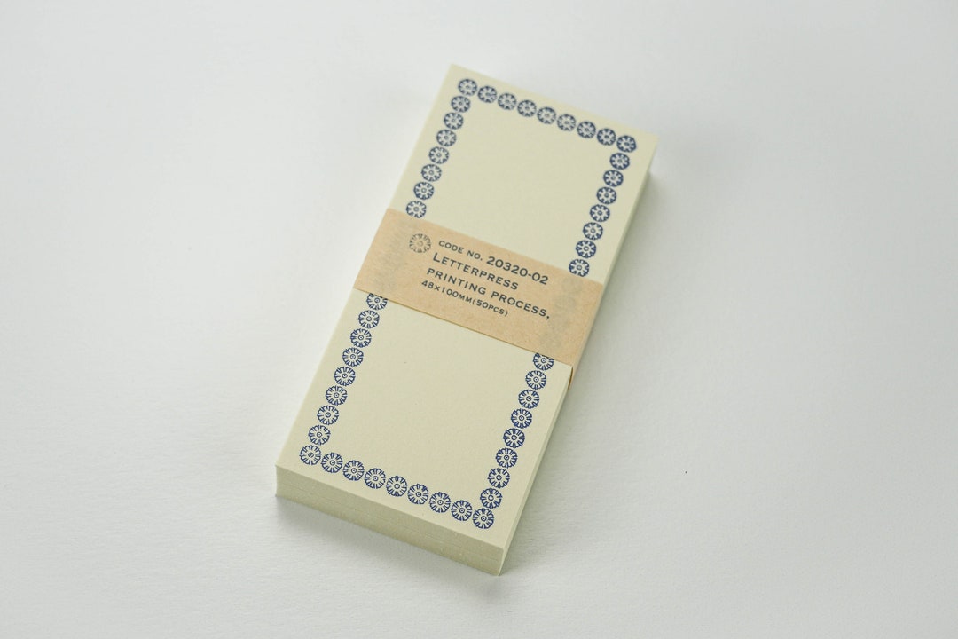 Letterpress Memo Cards - Etsy