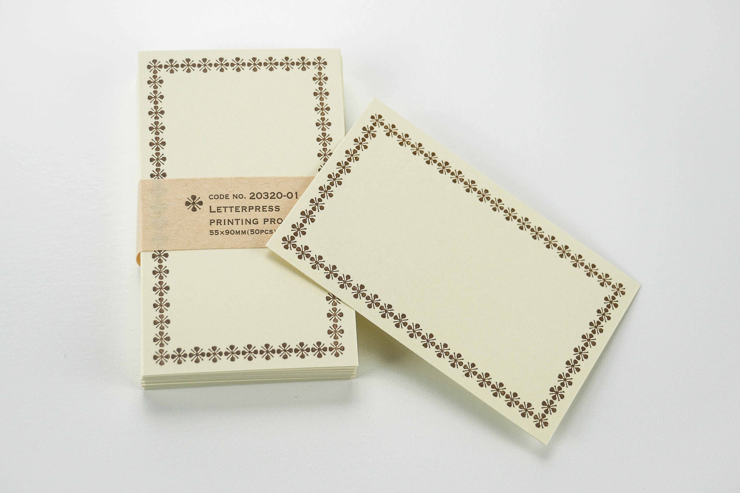 Letter Press Memo Cards - Etsy