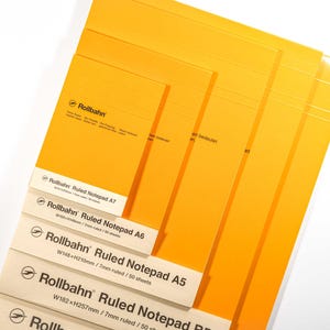 Rollbahn Ruled Yellow Notepad - Etsy