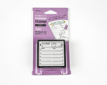 Midori Pre-inked Block Stamp- Book - Etsy