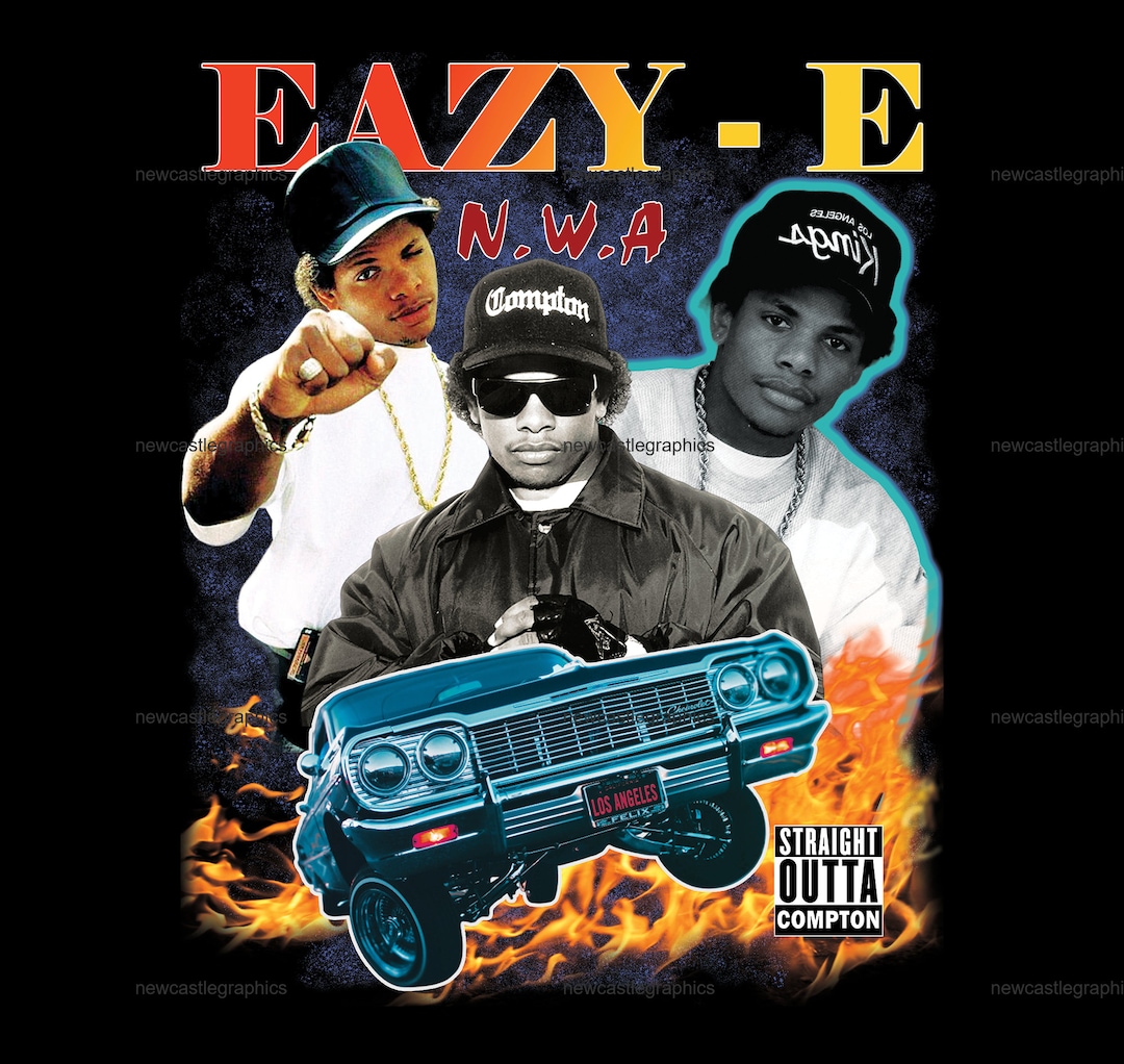 Eazy E Png, T-shirt Design, Bootleg Tees Design, Ready to Print, Printable Design, Hip Hop ...