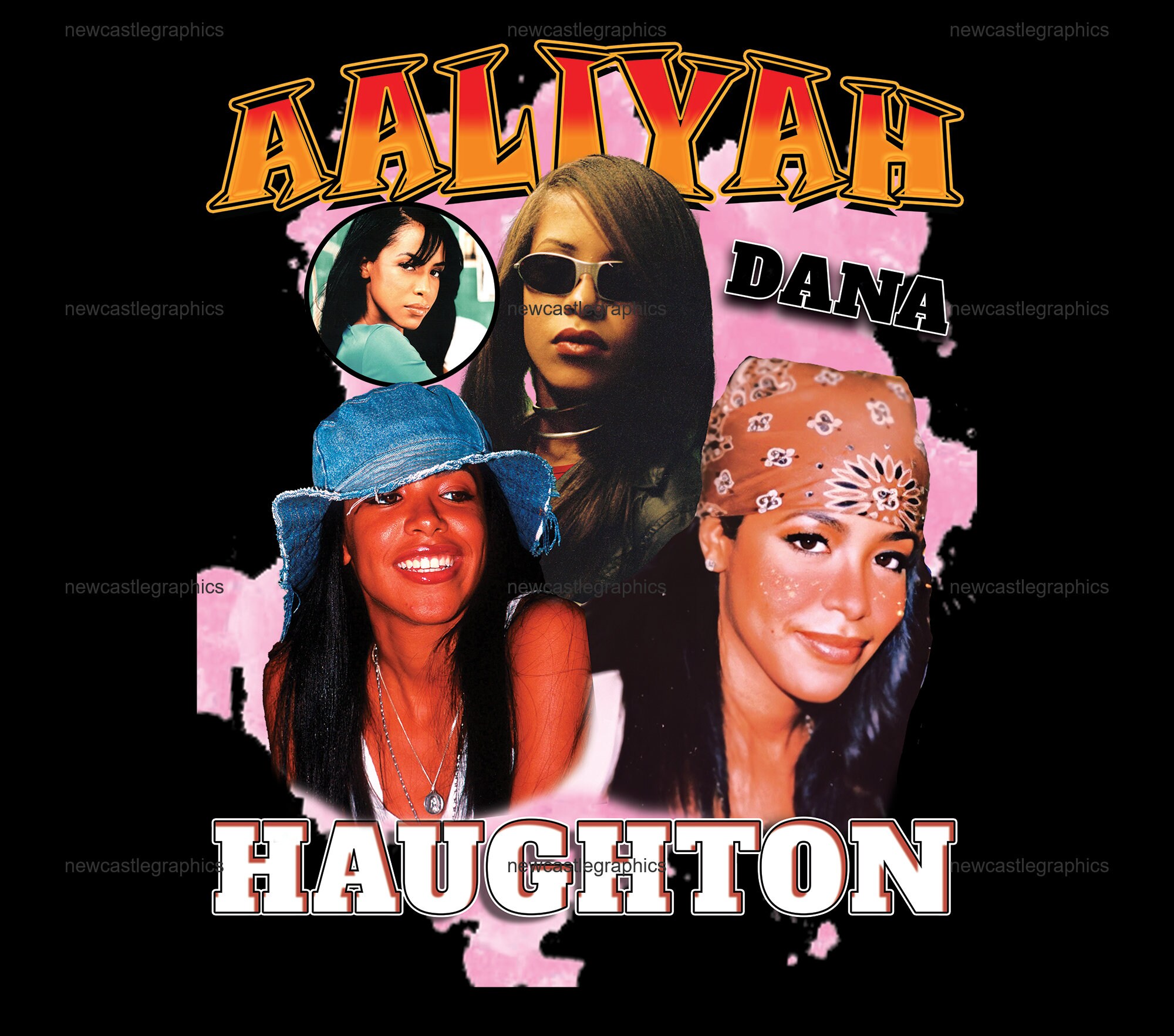 Aaliyah Png T-shirt Design Rap Bootleg Tees Design Ready to - Etsy