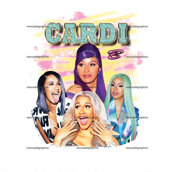 Cardi B Png - Etsy