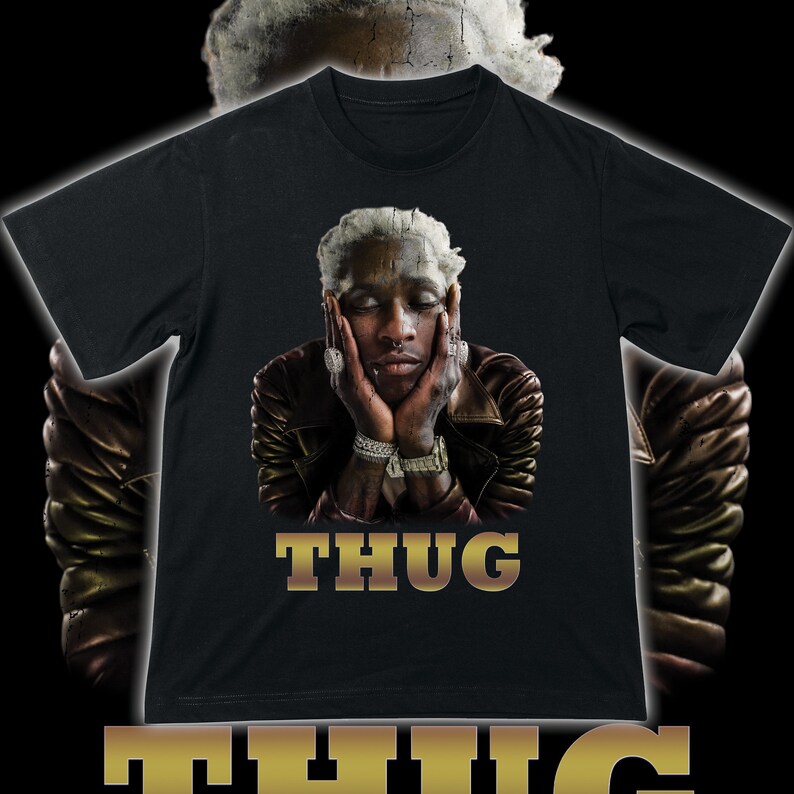 Young Thug png, Vintage Rap Bootleg Png, Listo para imprimir, diseño ...