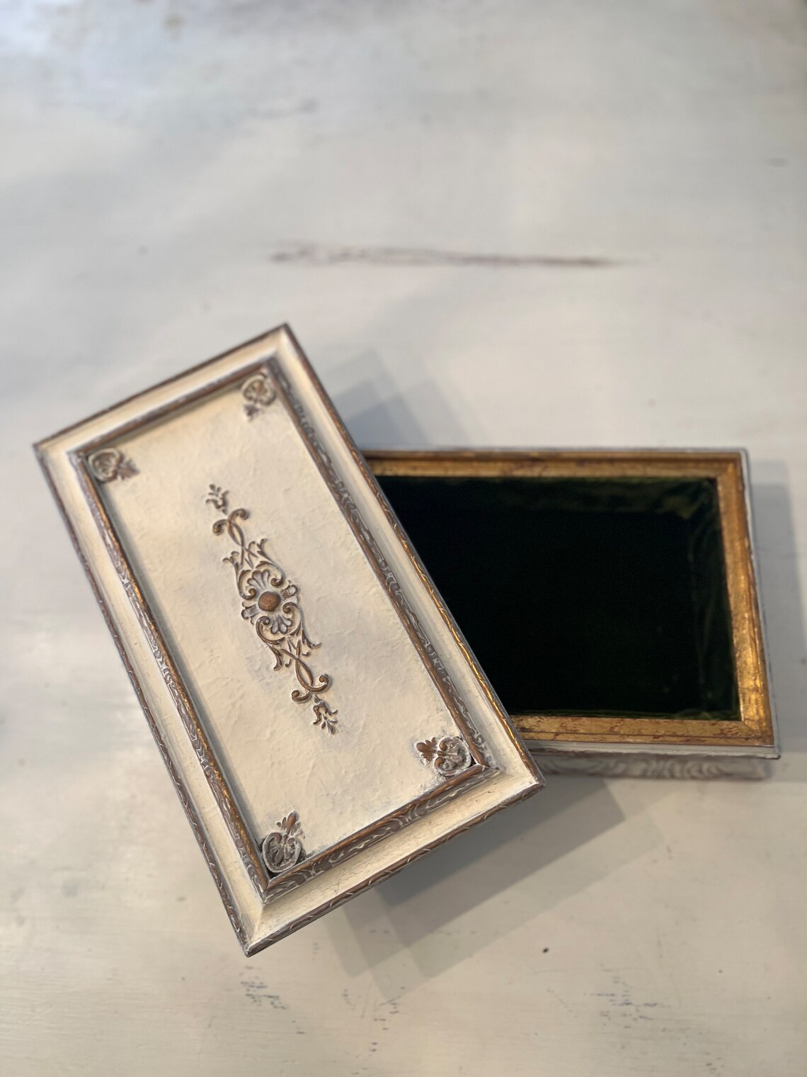 White Florentine Decorative Wooden Storage Box - Etsy