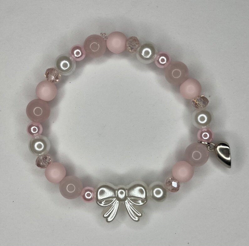 Blue and Pink Bow Matching Bracelets - Etsy