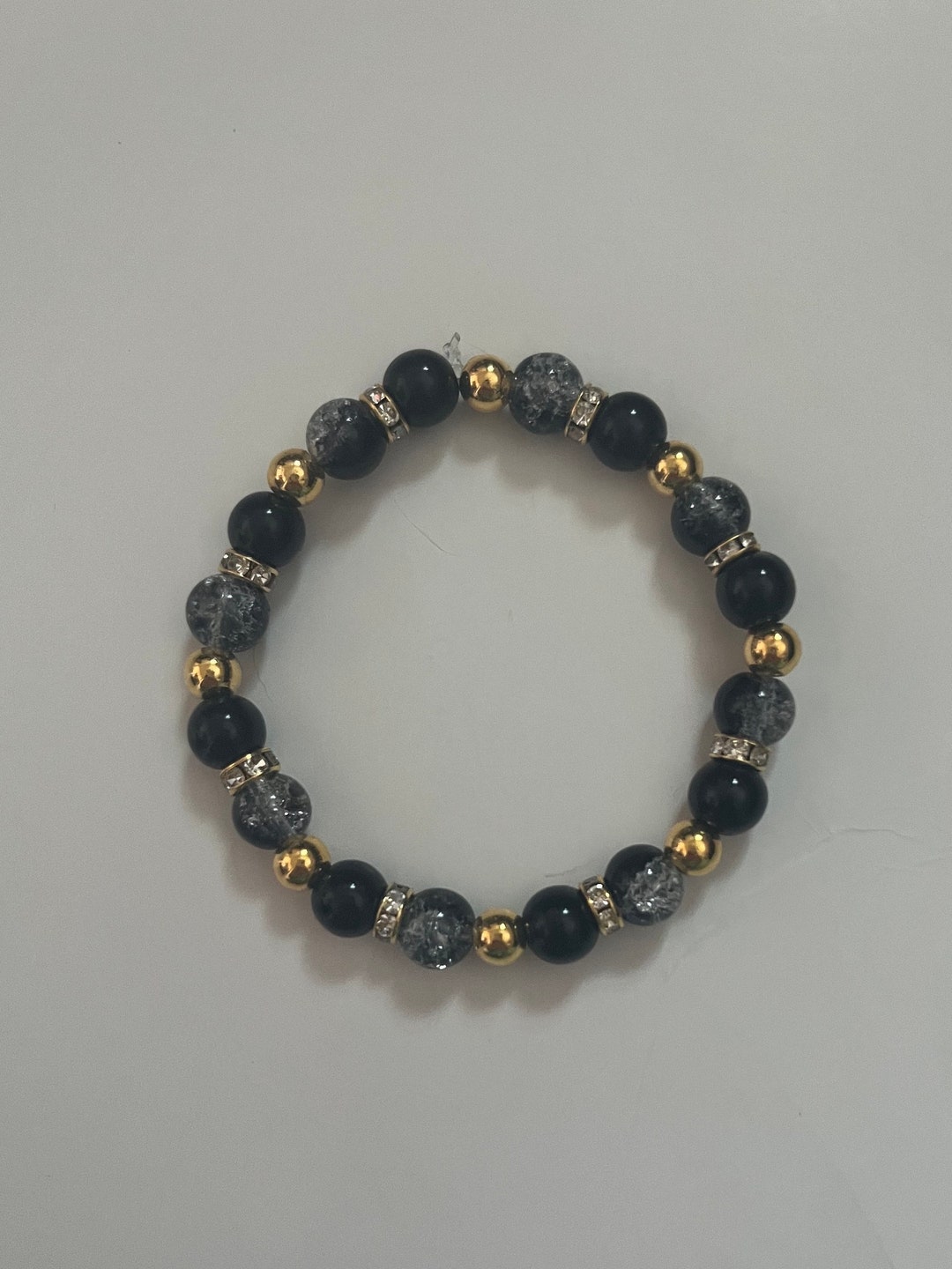 A Black and Gold Bracelet -go Purdue! - Etsy