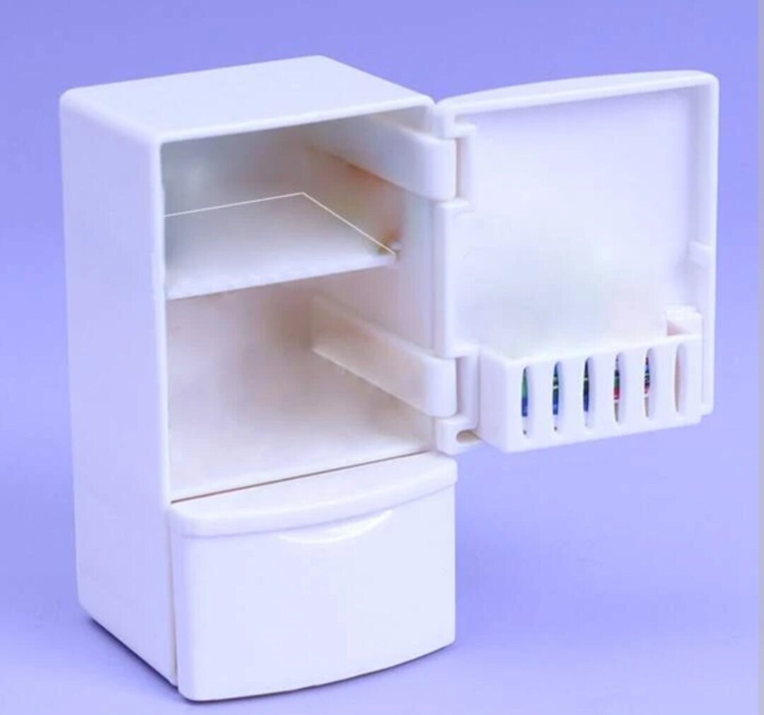 Mini Toy Fridge With Functioning Upper and Lower Compartments. - Etsy