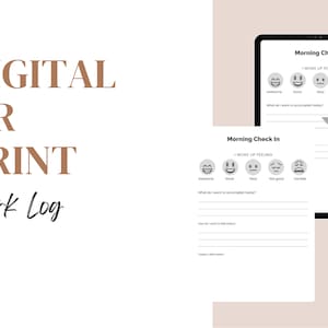 Morning Check-in Printable PDF Template - Etsy