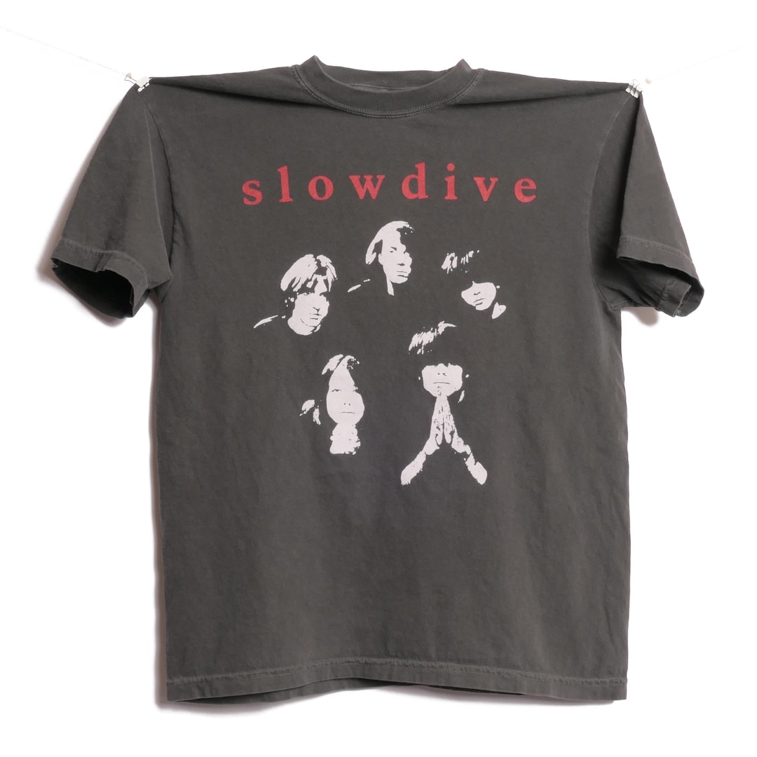 Slowdive Shoegaze Band Tee Ultra Faded Tour Ambient Noise Post Punk ...